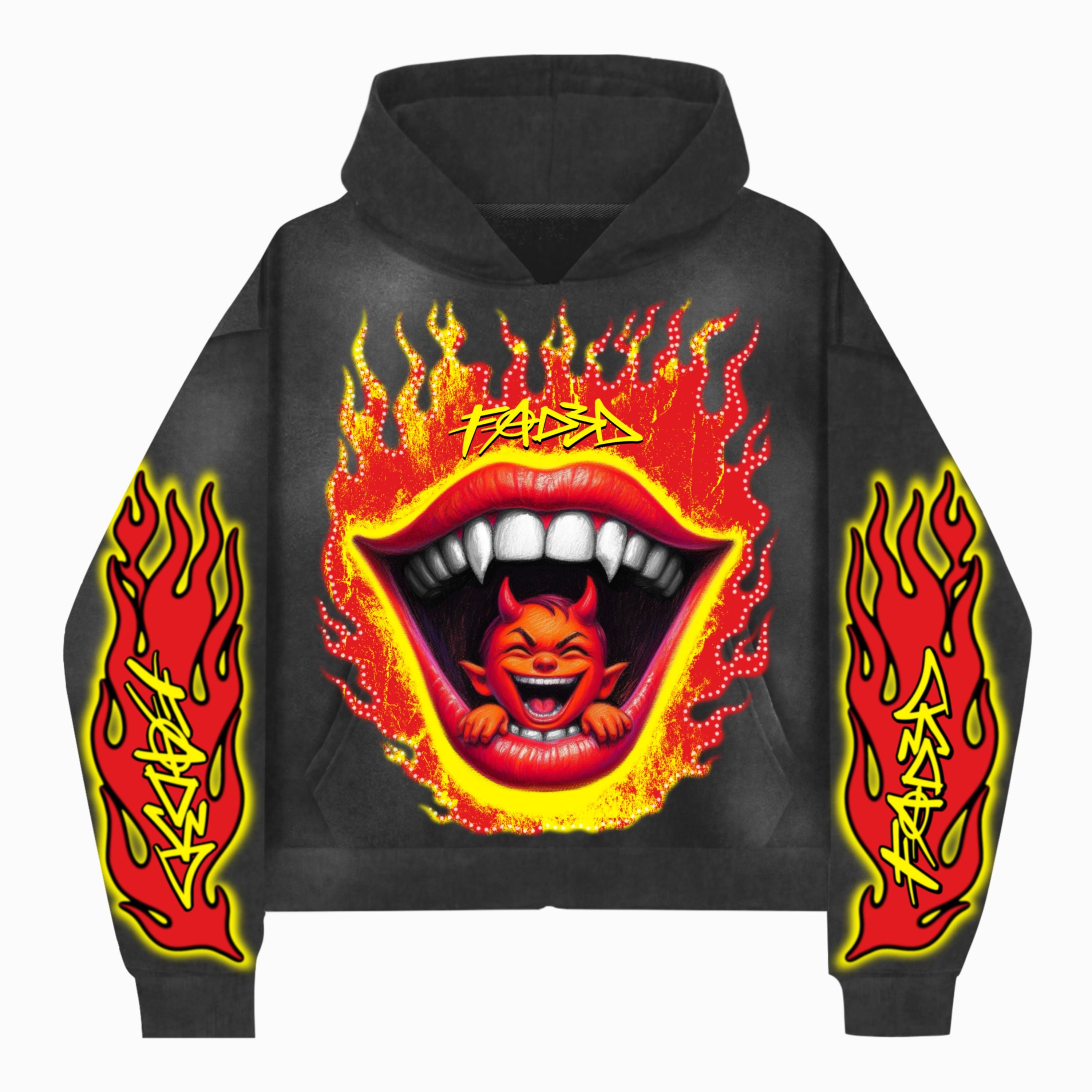 FAD3D FLAMES HOODIE